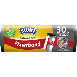 Fixierband-Müllbeutel xl 30 l Reißfest & Dicht Müllsäcke & Müllsackständer - Swirl