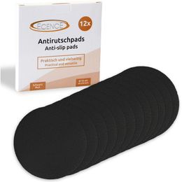 12x Schwarz Anti-Rutsch Pads rund Badewanne Dusche Treppe selbstklebend