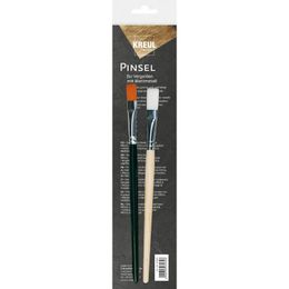 Kreul - Pinsel für Vergolden mit Blattmetall 2er Set Pinsel & Stifte
