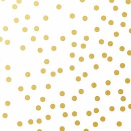Servietten Motiv Avantgarde Golden Dots weiß 33 x 33 cm - 20er Pack Weihnachtsdeko - Braun&company