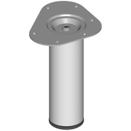 Element System - Stahlrohrfuß rund Ø60 h 200mm weißalu