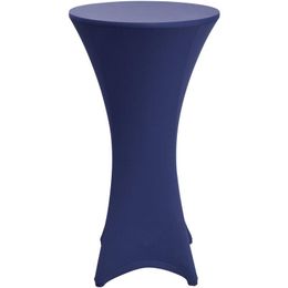 Stehtischhusse Stella Stretch Blau, 70cm ∅ - Beautissu