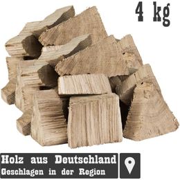 Grillmaster Räucherklötze Smoker Grill Chunks für bbq Eiche Räuchern 4 kg xxxxl Räucherofen Wood Grillen Smoken Zubehör Smoke Raeuchern Feuerschale Chips