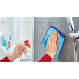 Tesa Powerstrips® Duschkorb Waterproof Wave groß, weiß - selbstklebender Kunststoff-Organizer für Dusche und Wanne - zur Aufbewahrung von Bad-Accessoires