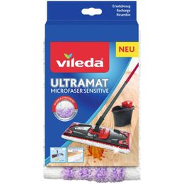 Vileda Videla UltraMat Microfaser Sensitive Ersatzbezug - 1er Pack - Wischbezug für Holz Parkett Laminat Boden wiederverwendbar waschbar