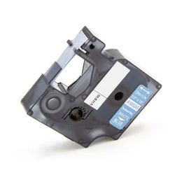 vhbw Schriftband-Kassette kompatibel mit Dymo Rhino 6000, 5000, 5200, 4200, 3000, 1000 Etiketten-Drucker 12mm Weiß auf Blau, Vinyl