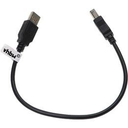 Usb a auf usb b Druckerkabel Scannerkabel Adapterkabel - 0,3 m Schwarz - vhbw