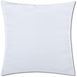 Bestlivings Kissenbezug Weiß (60x60 cm) mit verdecktem Reißverschluss - viele Größen und Farben - Weiß