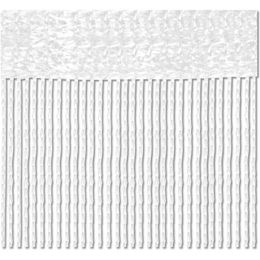 Bestlivings - Fadenvorhang 2er Pack Gardine Raumteiler, Auswahl: 90x240 weiß - schneeweiß - Weiß