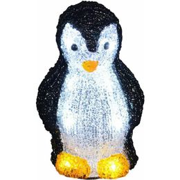 TrendLine - led Acrylfigur Pinguin 17 x 11 cm kaltweiß mit Timer Figuren