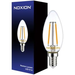 MARKENLOS - Noxion Lucent led E14 Kerze Fadenlampe Klar 2.5W 250lm - 827 Extra Warmweiß Ersatz für 25W - 2700K - Extra Warmweiß