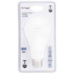 LED-Lampe E27 17W A65 6400K (Blister 1 Pezzo) - V-TAC