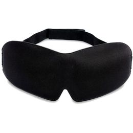 Intirilife Augenmaske in schwarz – Ergonomisch Vorgeformte Unisex Schlafmaske für erholsamen Schlaf - black