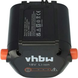 vhbw - Akku kompatibel mit Gardena Accu Hedge Trimmer EasyCut Li-18/50 (8877-20) ersetzt BLi-18 (9840-20, 9839-20) - (Li-Ion, 2500mAh, 18V)