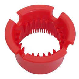 vhbw Rundes Reinigungswerkzeug kompatibel mit iRobot Roomba 600-Serie, 700-Serie Saugroboter - Reinigungskamm, rot, Kunststoff