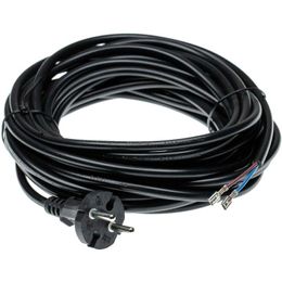vhbw - Stromkabel kompatibel mit Miele S5310, S5380, S538i, S5780, S5 Eco-Line Staubsauger - 10 m Kabel 1000 w