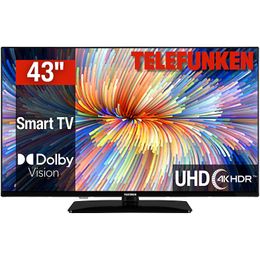 Telefunken D43U750R1CW DLED TV (Flat, 43 Zoll / 108 cm, UHD 4K, SMART TV)