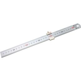 Famex Shinwa 76752 Edelstahllineal 30 cm &ndash; mit Anschlag