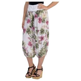 malito more than fashion Haremshose 8938 Aladinhose mit floralem Muster Einheitsgröße