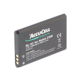 AccuCell Akku passend für Primo by Doro Li-ion Battery 3.7VDC 1100mAh 4