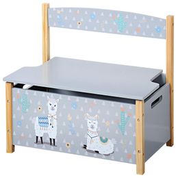 Kesper® Sitzbank 2in1 Kindersitzbank mit Spielzeugkiste "ALPAKA" für Kinder