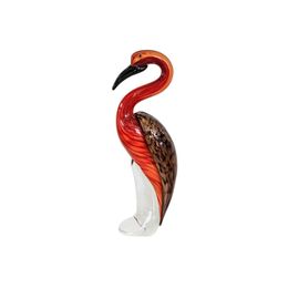 aubaho Dekofigur Glasfigur Flamingo Glas im Murano Antik Stil 32cm