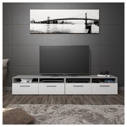 VICCO Lowboard Fernsehschrank Sideboard DIEGO Beton 2-er Set