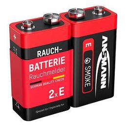 2 Ansmann Batterien 6LR61 E-Block 9,0 V