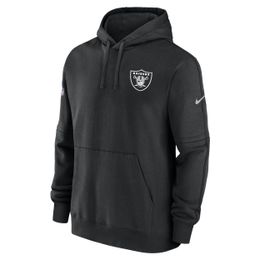 Las Vegas Raiders Sideline Club Nike NFL Kapuzenpullover für Herren - Schwarz