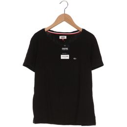 Tommy Jeans Damen T-Shirt, schwarz, Gr. 38