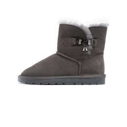 Gooce Snowboots 'Polly' Damen Gr&ouml;&szlig;e 40 stone / dunkelgrau Winterschuhe