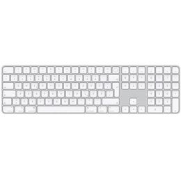Apple Magic Keyboard Touch ID Num Key Bluetooth® Tastatur US-International, QWERTY Weiß Wiederaufladbar