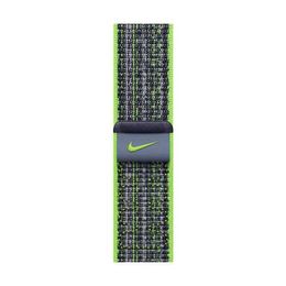 Apple Nike Sport Loop Sportarmband 42 mm, 44 mm, 49 mm Bright Green, Blau Watch Series 1, Watch Series 2, Watch Series 3, Watch Series 4, Watch Series 5, Watch