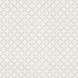 Geometrische Tapete überstreichbar Weiße Vlies Mustertapete zum Überstreichen für Büro und Schlafzimmer Einfarbige Vliestapete skandinavisch - White,
