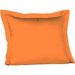 Fleuresse - Mako-Satin-Kissenbezug uni colours Farbe orange 2044 35 x 40 cm