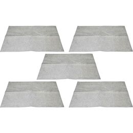 5x Universal-Filter Vliesfilter für diverse 60 cm Dunstabzugshauben - 57 x 47 x 0,3 cm, Mikrovlies - vhbw