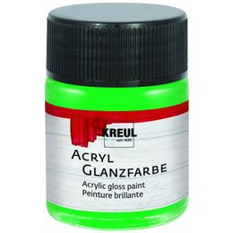Kreul - Acryl Glanzfarbe grün 50 ml Verzierfarbe