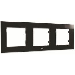 Shelly - Wandtaster-Rahmen Wall Frame 3, schwarz, 3-fach