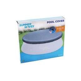 Summer Waves - Pool Cover Abdeckplane rund 244 cm Poolplane