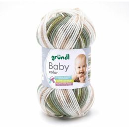 gründl Gründl Wolle Baby color 50 g olive natur jade grau multicolor Handarbeit