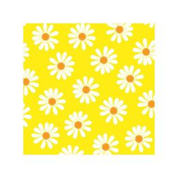 Braun & Company Servietten Motiv Dancing Daisies gelb 25 x 25cm 20er Pack