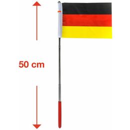 Dema Deutschlandflagge Deutschlandfahne Teleskop Deutschland Fahne Flagge 20 - 50 cm