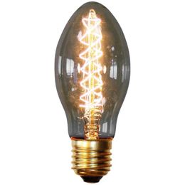 PRIVATEFLOOR - Vintage Edison-Glühbirne - Candle Transparent - Messing, Glas, Metall - Transparent
