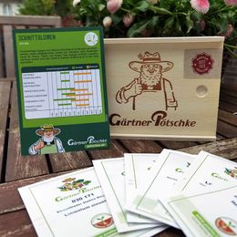 Gärtner Pötschke Saatgut-Holzbox Schnittblumen