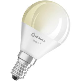 LEDVANCE Smarte LED-Lampe mit WiFi Technologie, Sockel E14, Dimmbar, Warmweiß (2700 k), ersetzt Glühlampen mit 40 w, smart+ WiFi Mini Bulb Dimmable, 1er-Pack