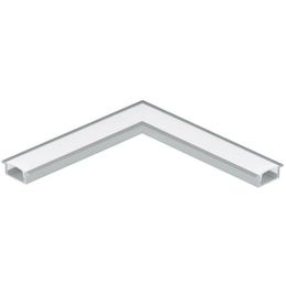 98979 Eckverbinder Einbauprofil 1 Aluminium alu, Kunststoff weiss L:11cm 90° horziontal - Eglo