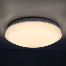 Lampe Deckenleuchte Wohnzimmer Wandleuchte Bad Weiß IP44 Wasserfest Weiß, 3000K Warmweiß 1300Lumen - Paco Home