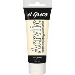 El Greco Acrylic Tube elfenbein 75 ml Künstlerfarben - Kreul