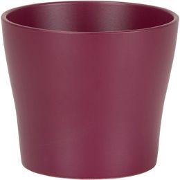 Scheurich - Blumentopf aus Keramik, Farbe: Burgundy, 21 cm Durchmesser, 19 cm hoch, 4,2 l Vol. - Burgundy