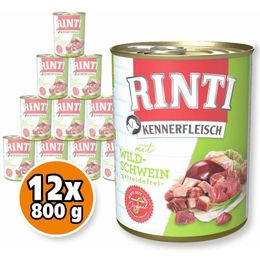 Pur Kennerfleisch Wildschwein 800 g Hundefutter Nassfutter - Rinti